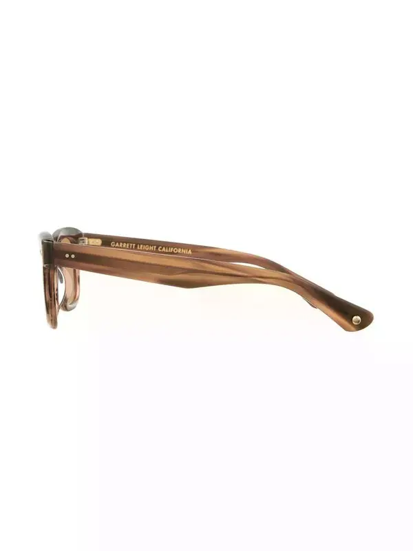 Garrett Leight Square Frame Sunglasses - Brown