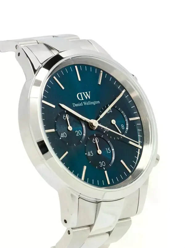 DANIEL WELLINGTON Iconic Link Chronograph 42mm Stainless Steel Watch