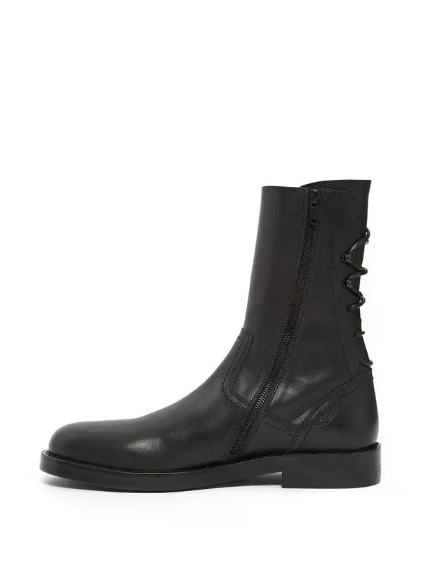 ANN DEMEULEMEESTER Heiko Ankle Biker Boots