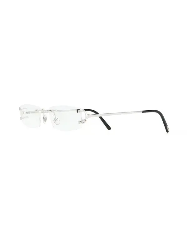 Cartier Rectangular Rimless Eyeglasses