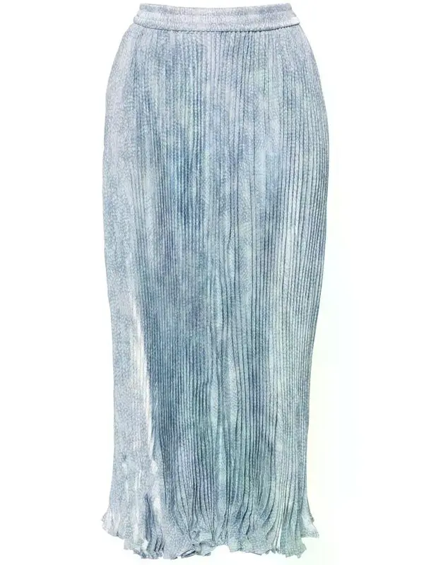 Michael Kors Floral-print Pleated Midi Skirt