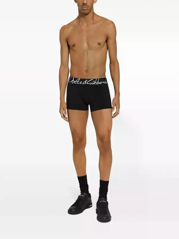 Dolce & Gabbana Logo-waistband Jersey-texture Boxers