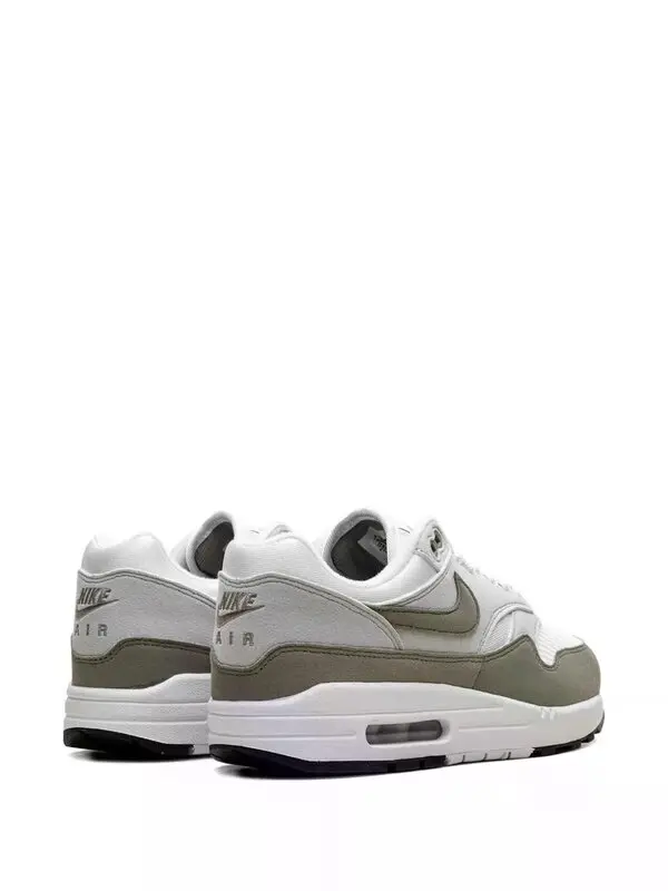 Nike Air Max 1 White/ligth Army/neutral Grey/black Sneakers - Green