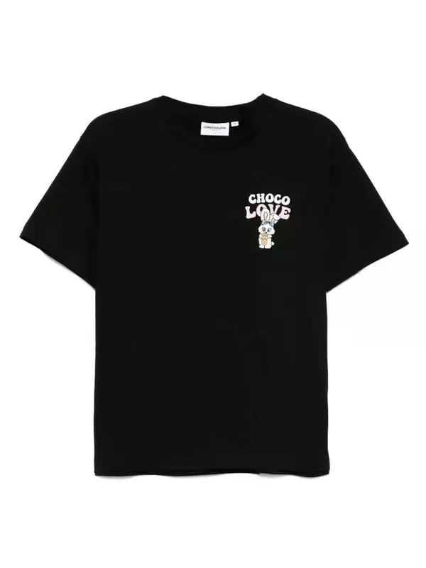 CHOCOOLATE Embroidered T-shirt - Black