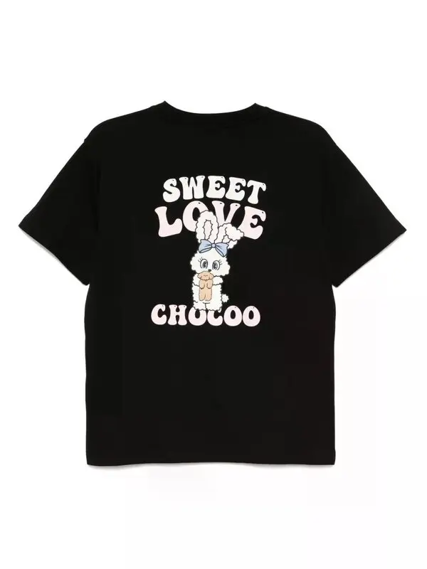 CHOCOOLATE Embroidered Cotton T-shirt