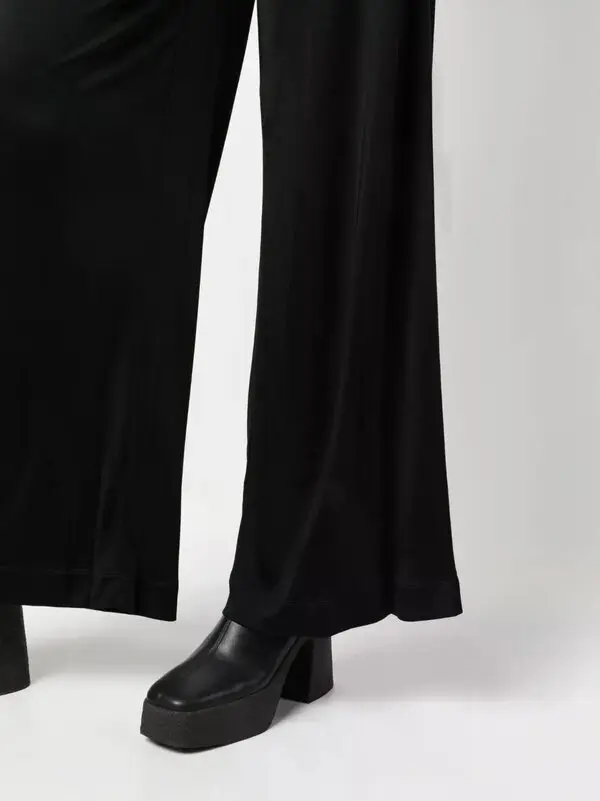 Diane Von Furstenberg High-waisted Palazzo Pants - Black