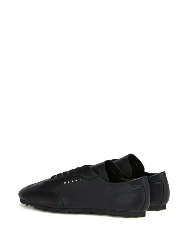 Marni Nappa Leather Softy Soccer Sneakers - Black