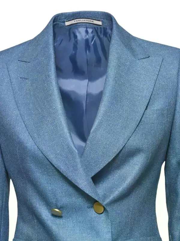 Tagliatore Double-breasted Tailored Blazer - Blue
