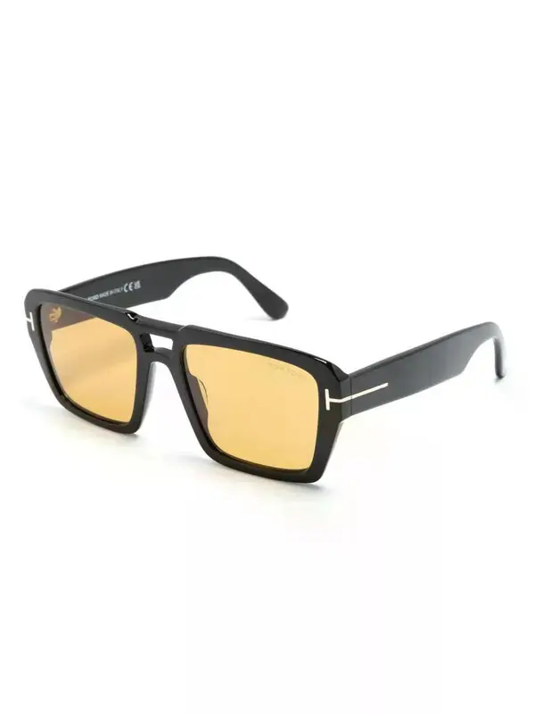 TOM FORD Acetate Pilot Frame Sunglasses