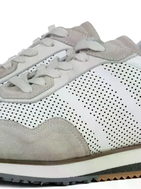 POCHE PARIS Perforated Lace-up Sneakers