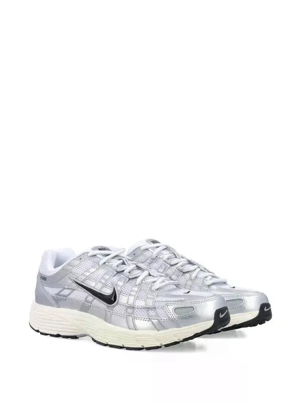 Nike P-6000 Mesh-panelled Lace-up Sneakers - Silver