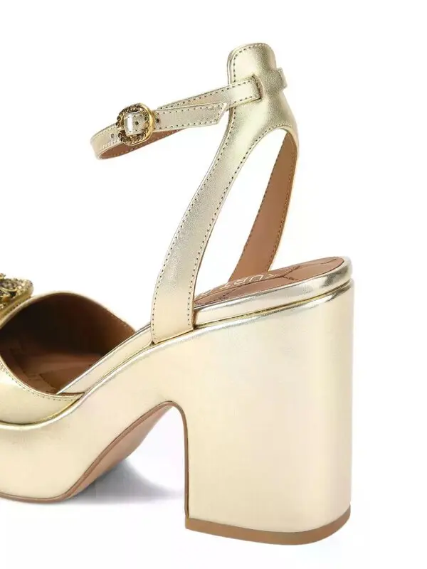 Kurt Geiger Metallic -tone Leather Chelsea Pumps With Embellishments
