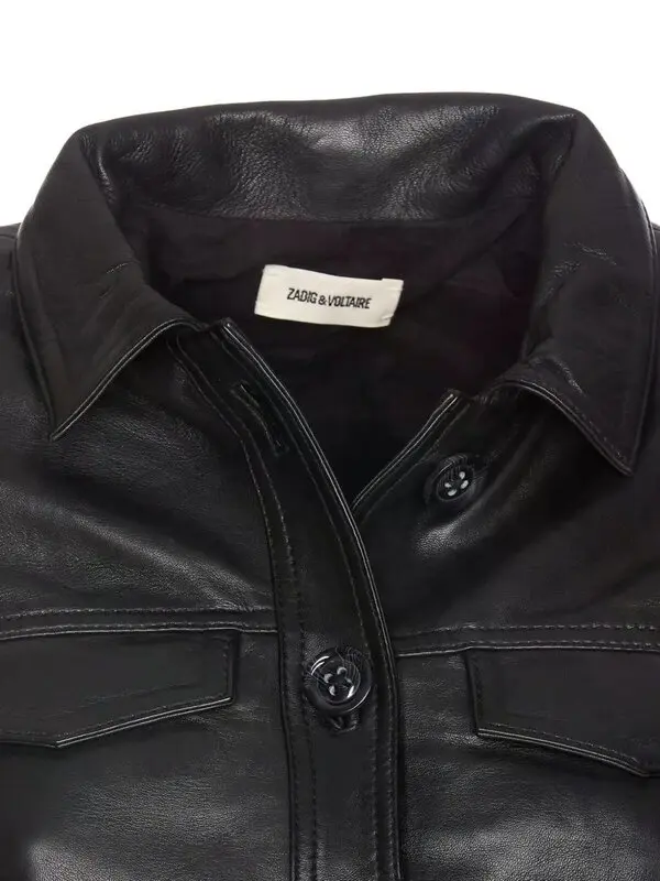 Zadig&Voltaire Liam Leather Jacket - Black