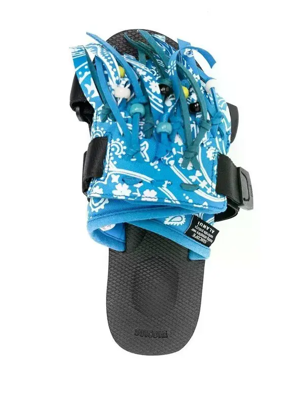 ALANUI X SUICOKE Paisley Print Fringed Flat Sandals