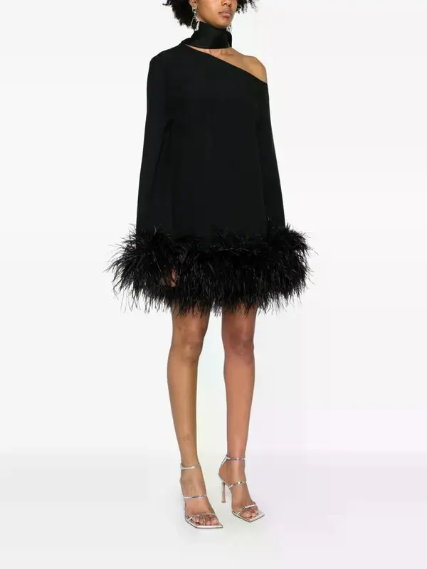 TALLER MARMO Adige Feather-trim Minidress
