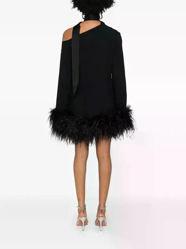 TALLER MARMO Adige Feather-trim Minidress