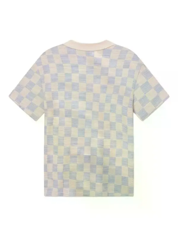 LES DEUX Checked Polo Shirt