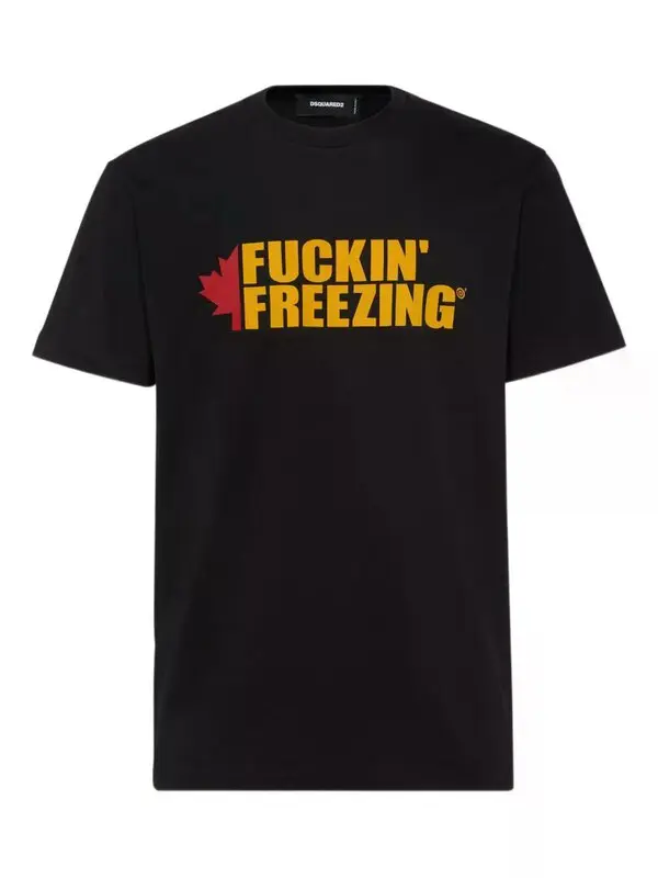 Dsquared2 Cool Fit Slogan T-shirt - Black