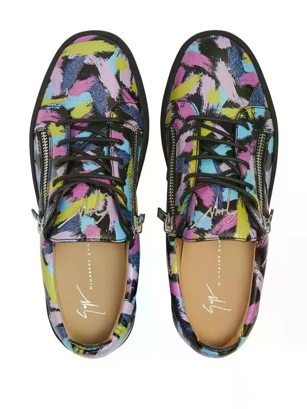 GIUSEPPE ZANOTTI Frankie Double-zip Low-top Sneakers