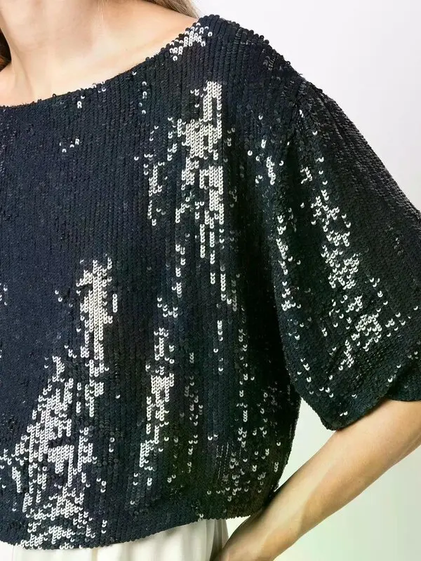 P.a.r.o.s.h Embellished Cropped Blouse