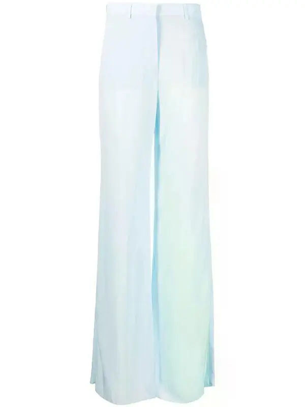 Sportmax Tailored Straight-leg Trousers - Blue