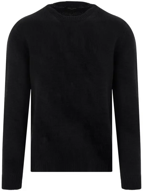 ROBERTO COLLINA Merino Wool Jumper - Black