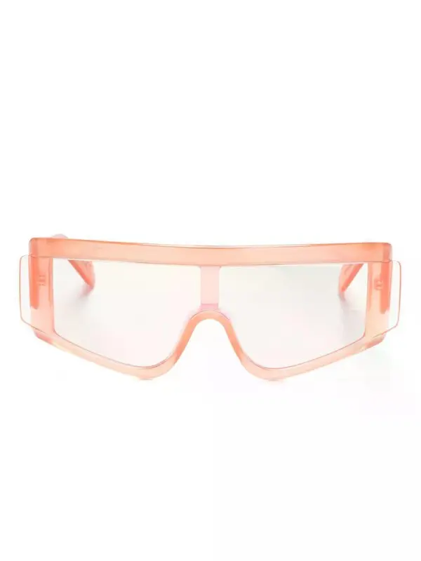 RETROSUPERFUTURE Zed Geometric Frame Sunglasses - Orange