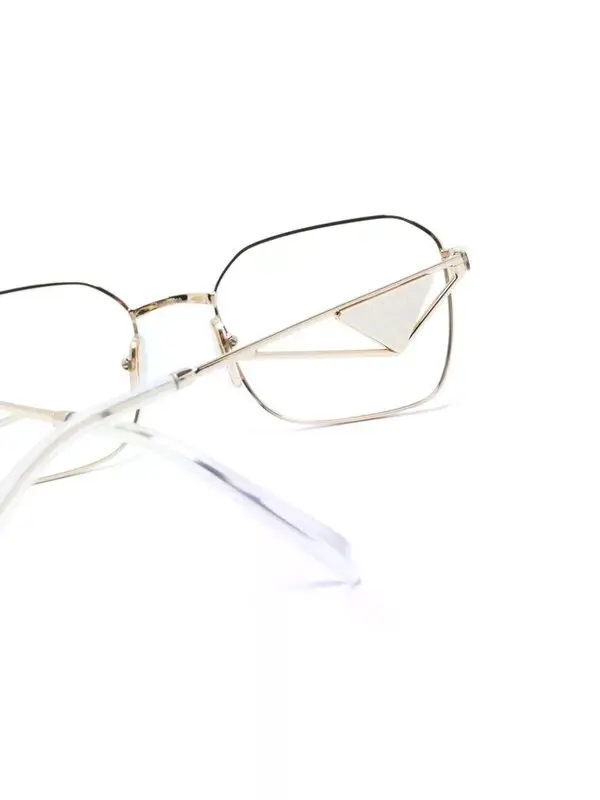 Prada Triangle-logo Square-frame Glasses