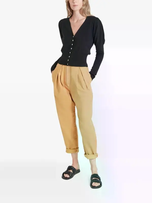 TEMPERLEY LONDON Puff-sleeve V-neck Cardigan