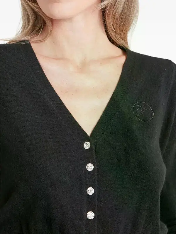 TEMPERLEY LONDON Puff-sleeve V-neck Cardigan