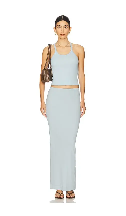 Eterne Ribbed Tank Top - Blue