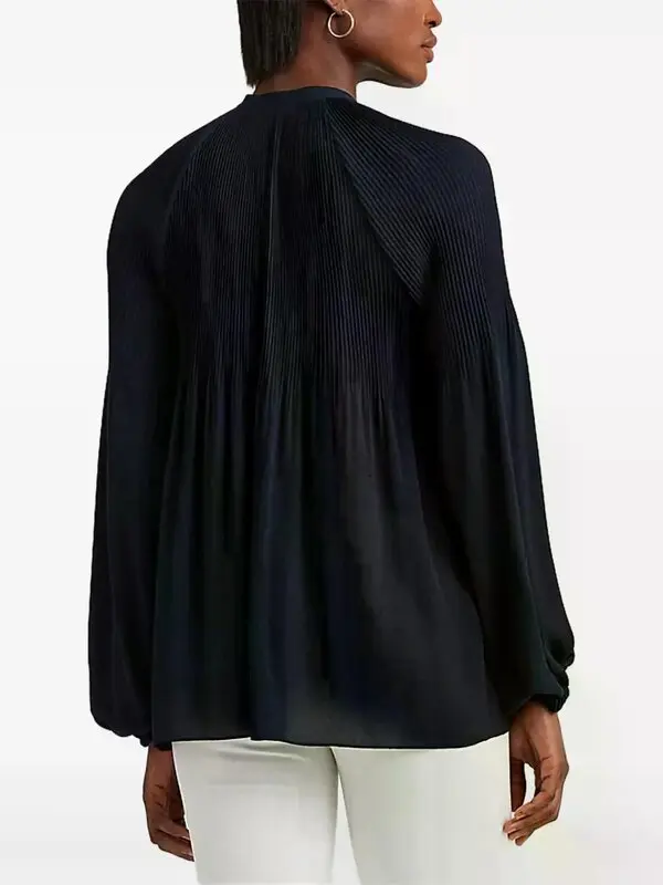 Ralph Lauren Pleated Georgette Blouse