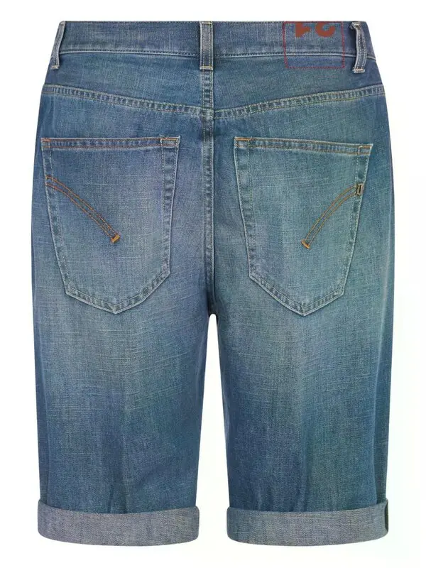 DONDUP Washed Denim Shorts - Blue