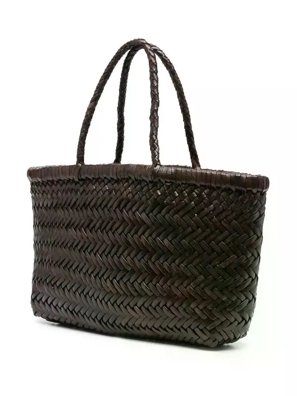 Dragon Diffusion Woven Leather Tote Bag - Brown