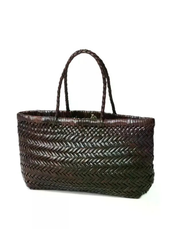 Dragon Diffusion Woven Leather Tote Bag