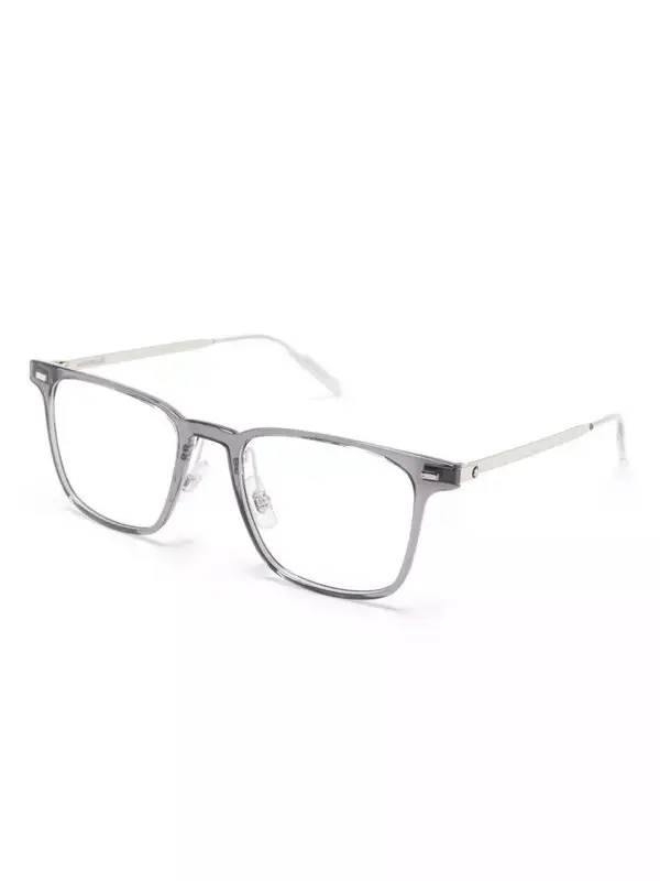 Montblanc Square-frame Glasses - Grey