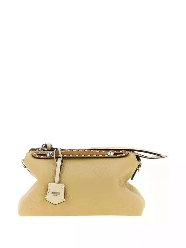 Fendi Leather Tote Bag - Neutrals