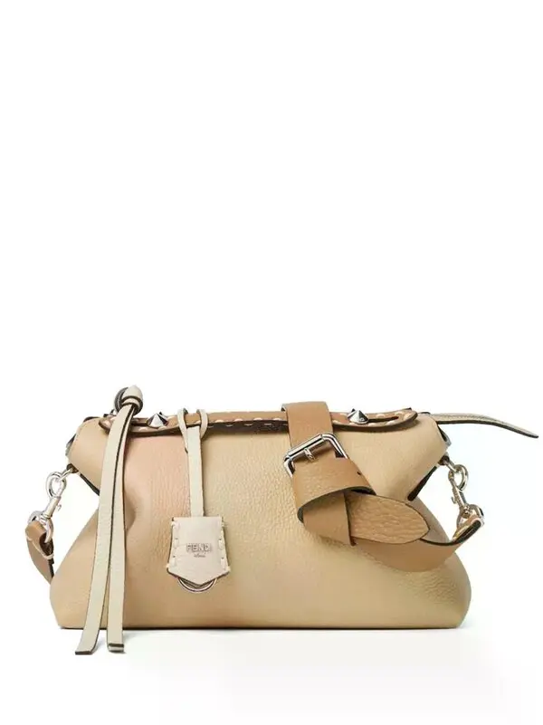 Fendi Leather Tote Bag - Neutrals