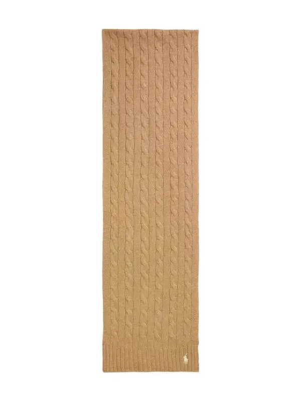 Polo Ralph Lauren Cable-knit Scarf - Brown