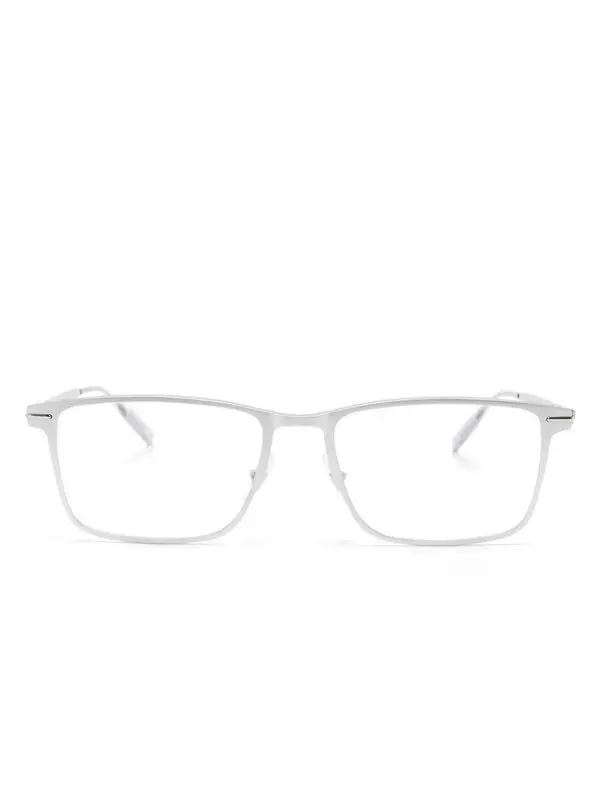 Montblanc Rectangle-frame Eyeglasses - Silver