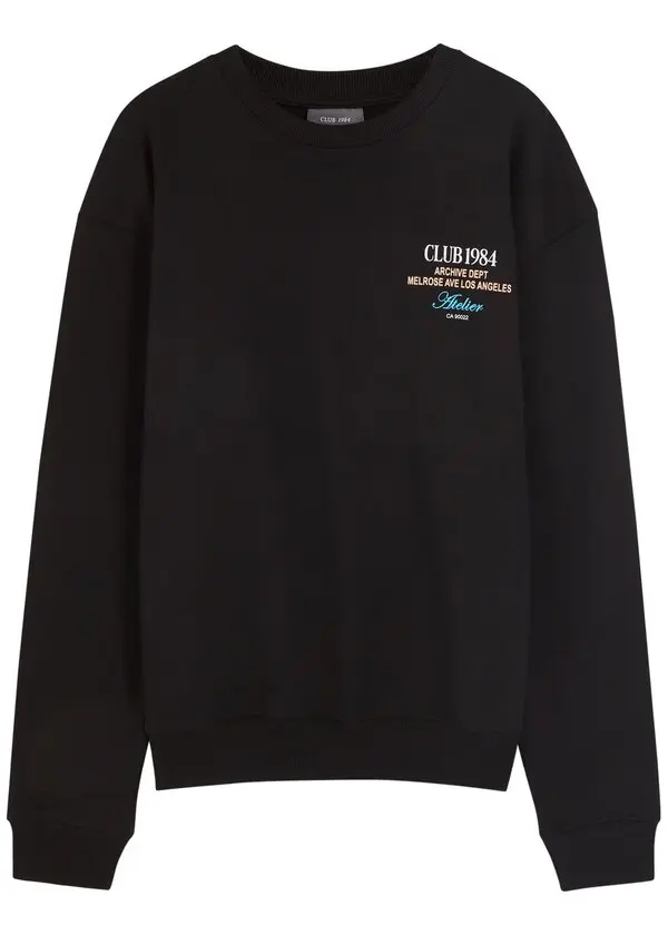 CLUB 1984 Printed Cotton Sweatshirt