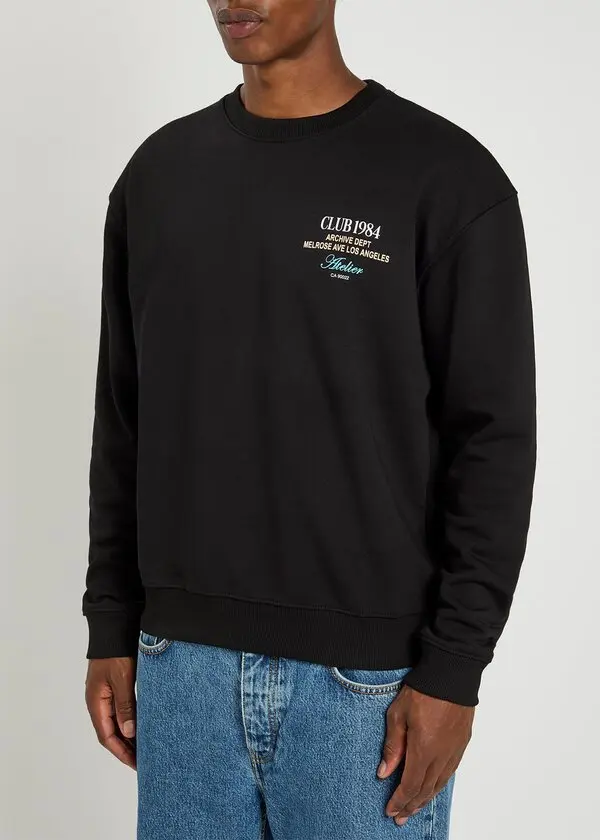 CLUB 1984 Printed Cotton Sweatshirt