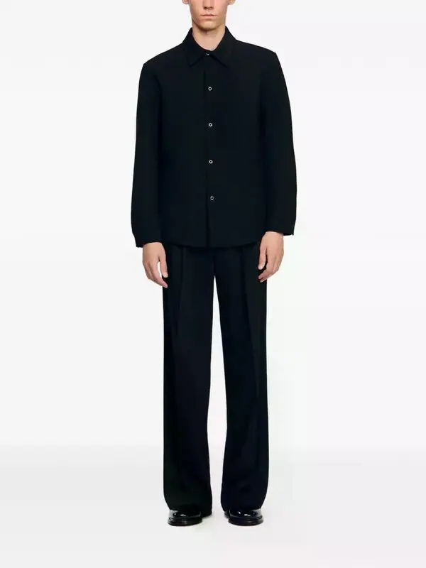 Sandro Long-sleeved Jersey Shirt