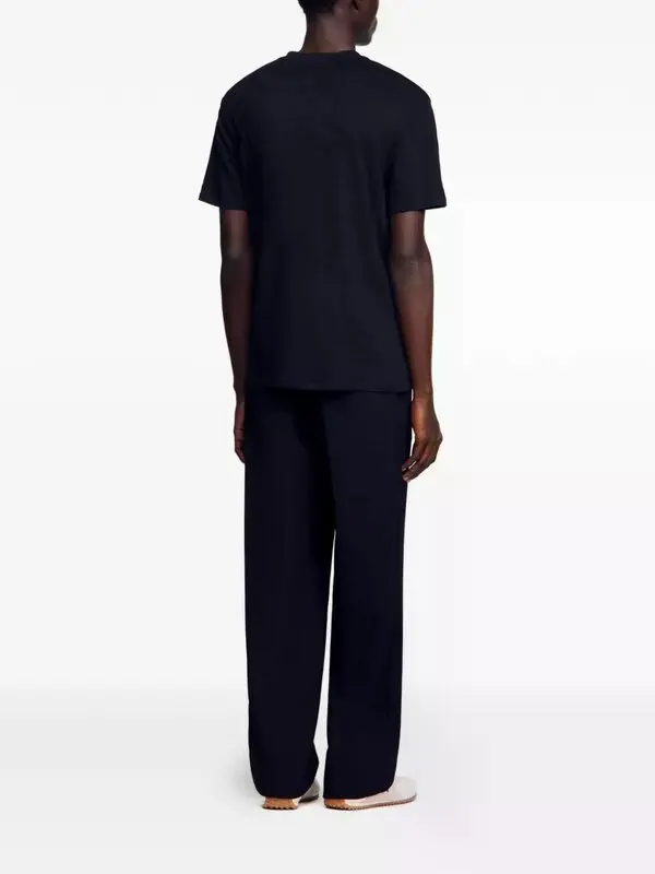 Sandro Certified Linen Mock Neck T-shirt