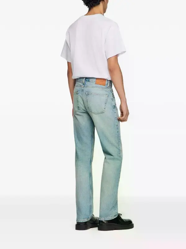 Sandro Regular Fit Jeans With Faded Detailing