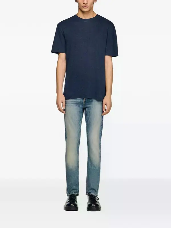 Sandro Certified Linen T-shirt - Blue