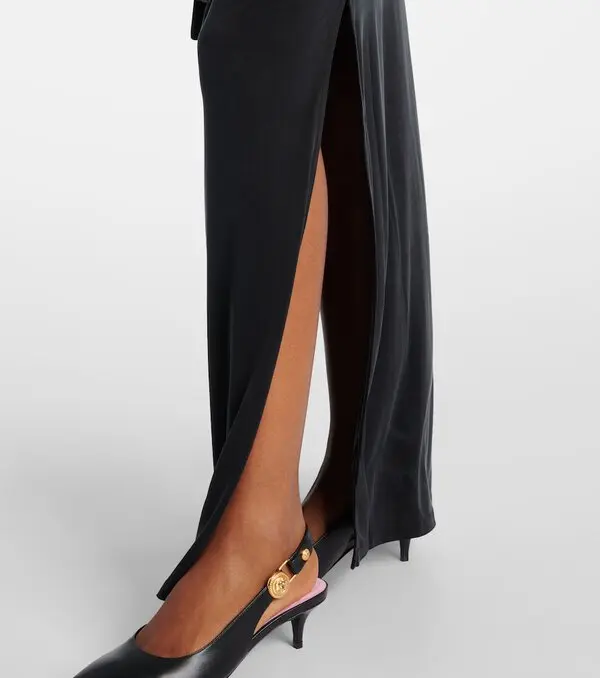 Balmain Draped Gathered Gown