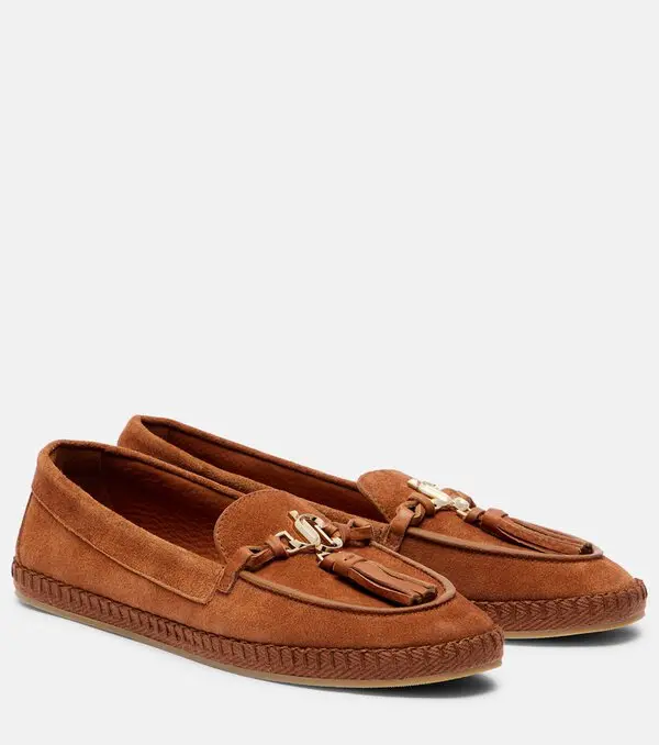 JIMMY CHOO Fabien Suede Loafers - Brown