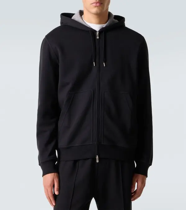 Brunello Cucinelli Cotton-blend Hoodie - Black