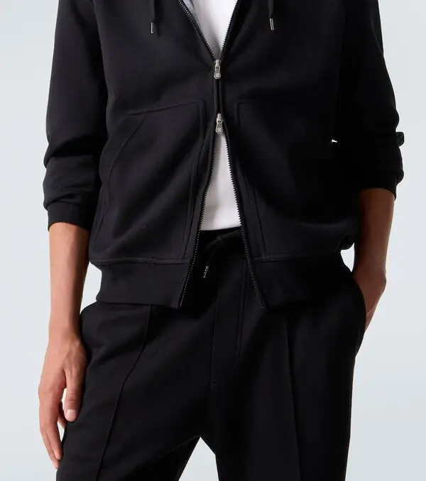 Brunello Cucinelli Cotton-blend Hoodie - Black